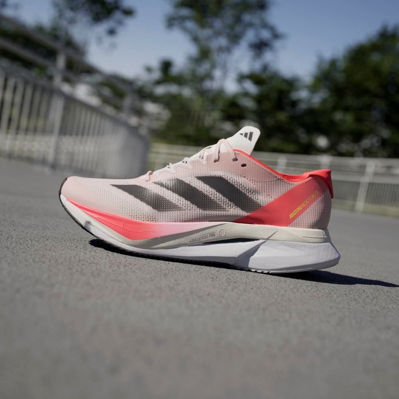Adidas Adizero Boston 12 W Tenis Rosado De Mujer Para Correr Referencia ...
