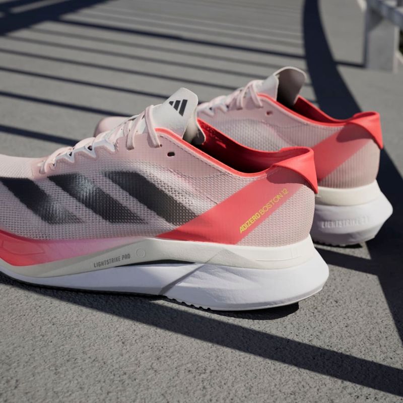 Adidas Adizero Boston 12 W Tenis Rosado De Mujer Para Correr Referencia ...