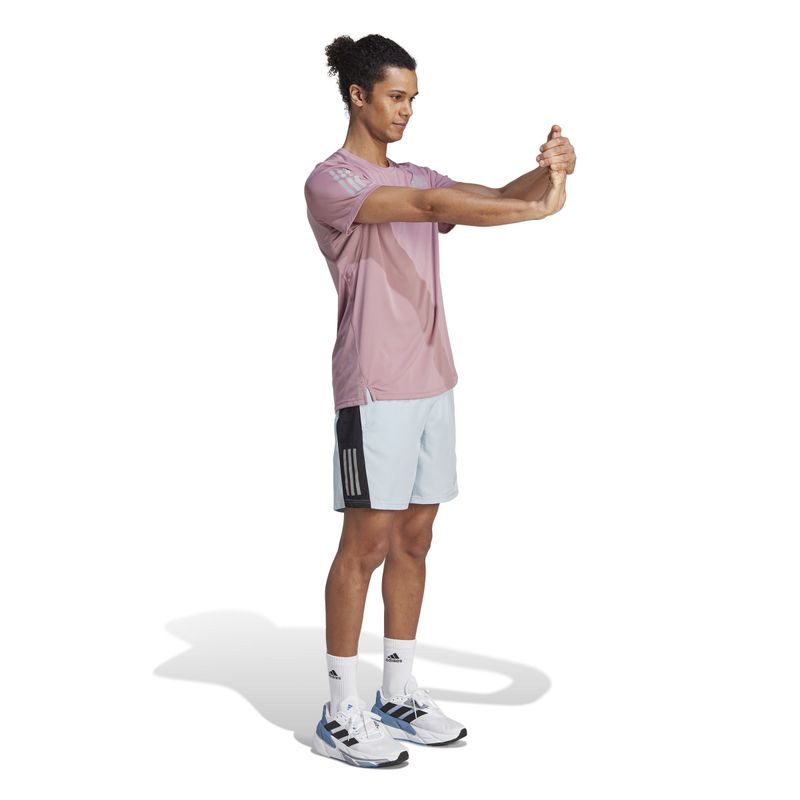 Adidas Own The Run Tee Camiseta Manga Corta rosado de hombre para ...