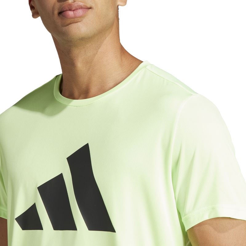 Adidas Run It Tee Camiseta Manga Corta verde de hombre para correr ...