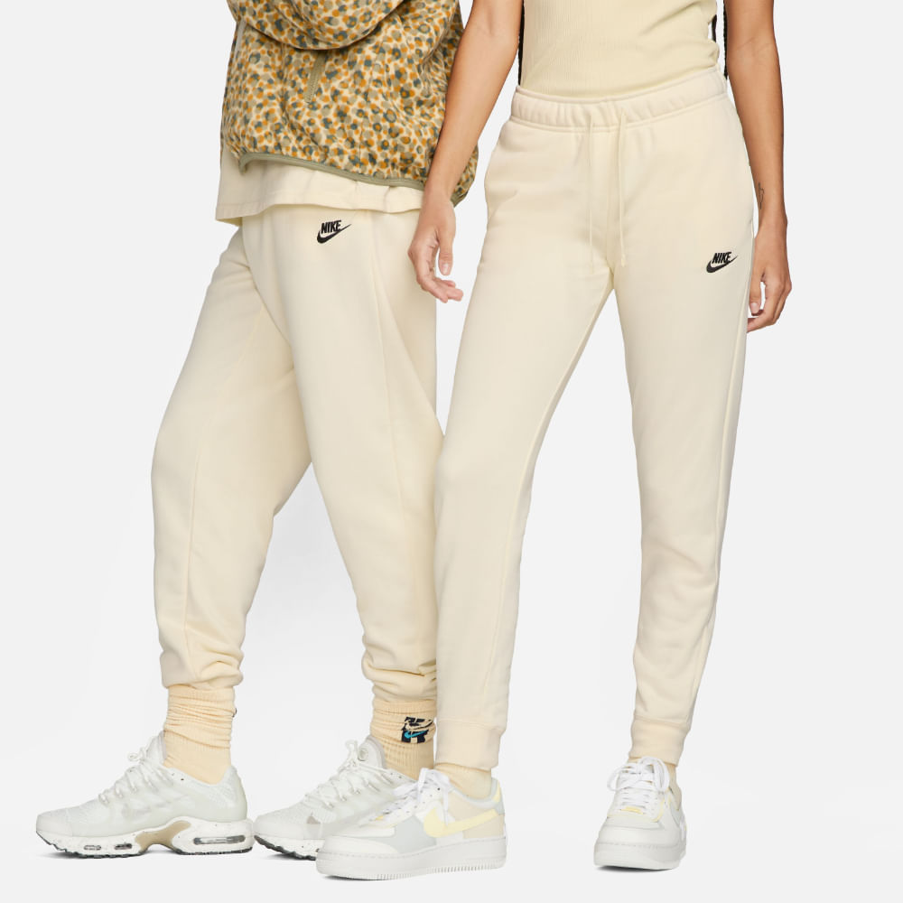 Nike W Nsw Club Flc Mr Pant Std Pantalón Blanco De Mujer Lifestyle