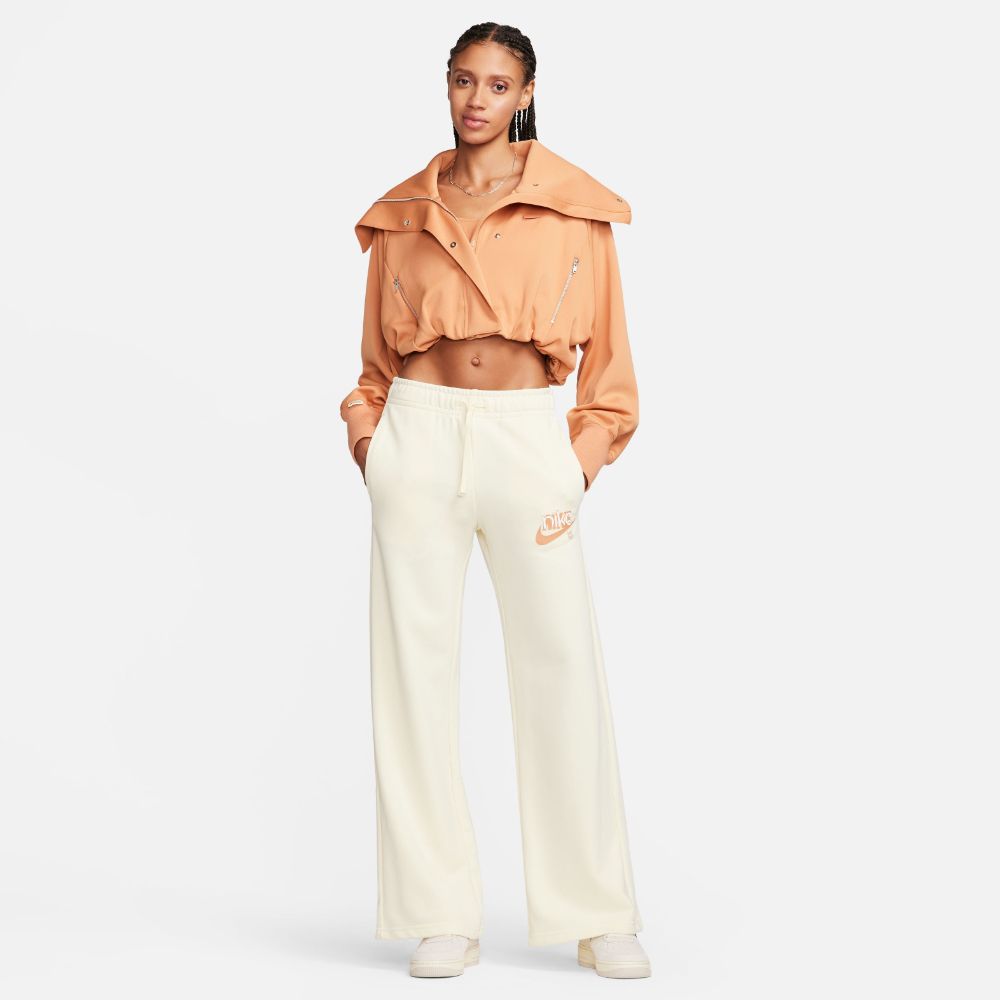 Nike W Nsw Club Flc Ft Gx Pant Wide Pantalón Blanco De Mujer Lifestyle